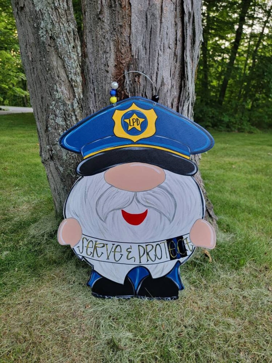 Police Door Hanger, Law Enforcement Sign, First Responder Door Hanger ...