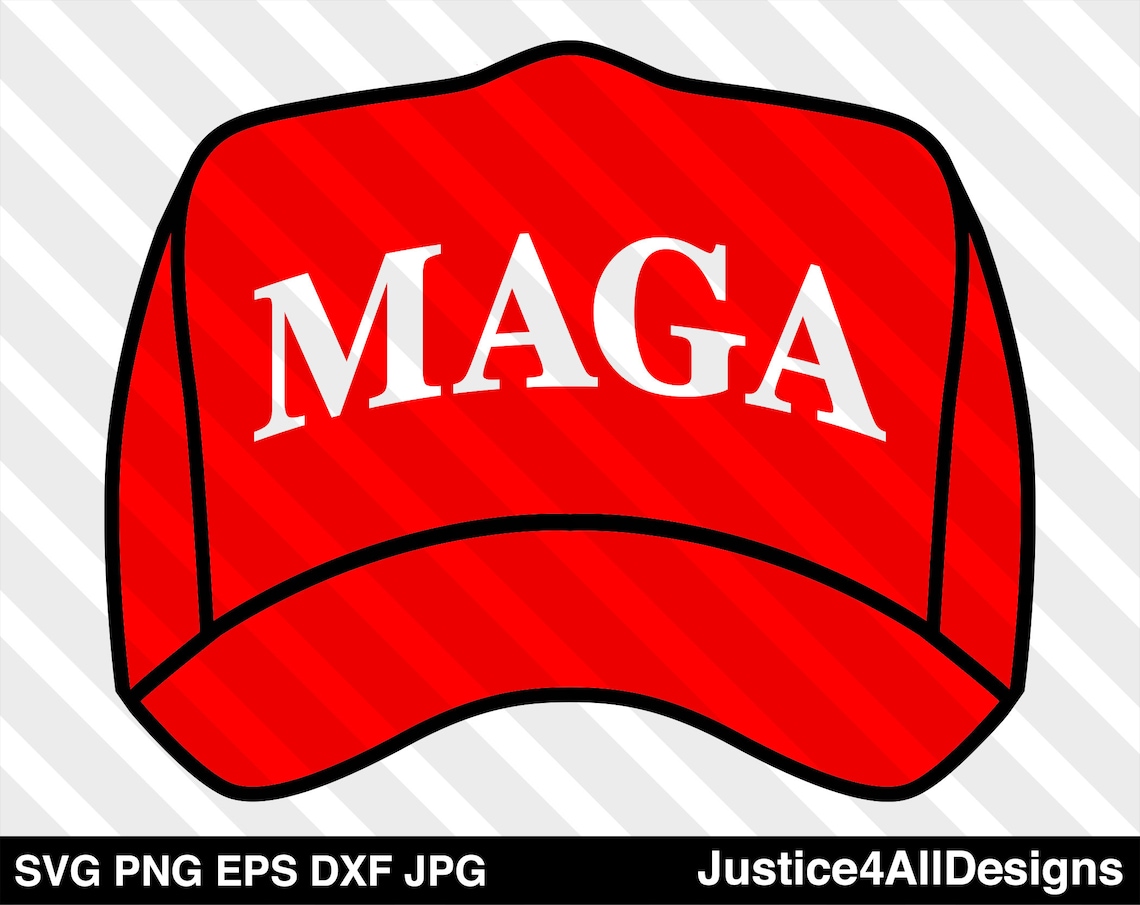 Trump MAGA Red Hat Digital Download SVG Png Dxf Eps Jpg Cricut ...