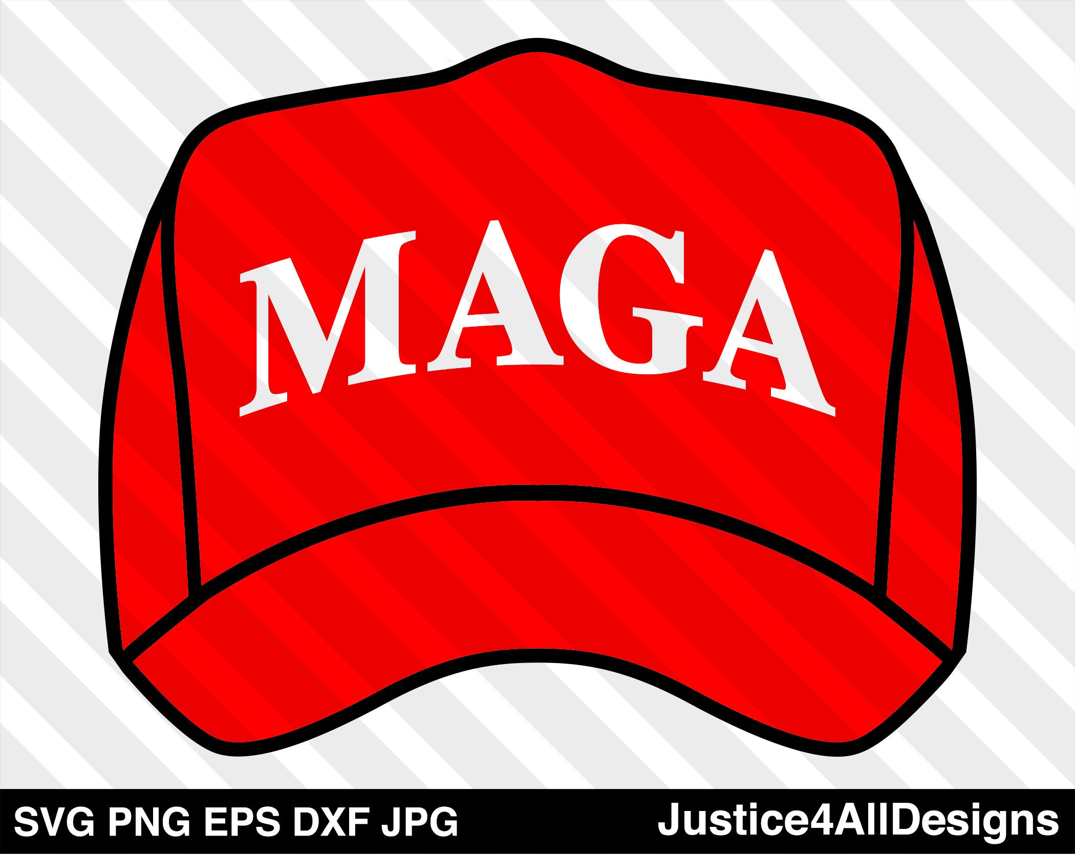 Trump MAGA Red Hat Digital Download SVG Png Dxf Eps Jpg | Etsy
