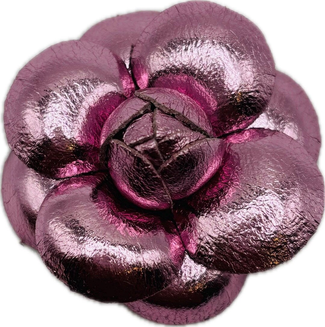 Karins Garden 2 susie Pink Metallic Leather Camellia, Perfect in Your ...