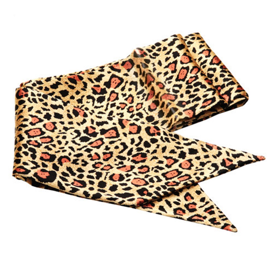 Handmade Silk Charmeuse Leopard Sash Belt: USA Made Head Wrap - Etsy