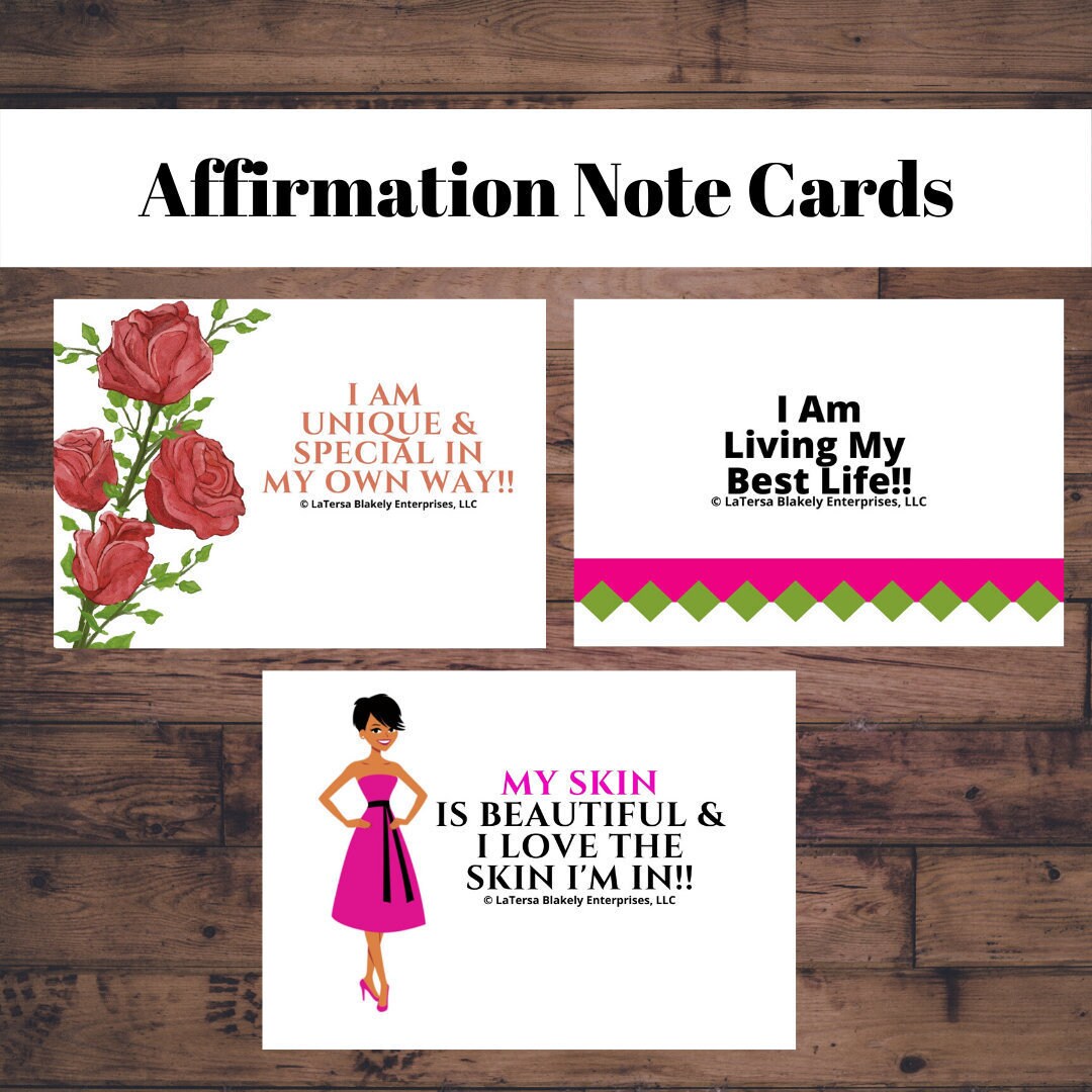 30 Affirmation Note Cards | Immediate Download | Vision Board ...