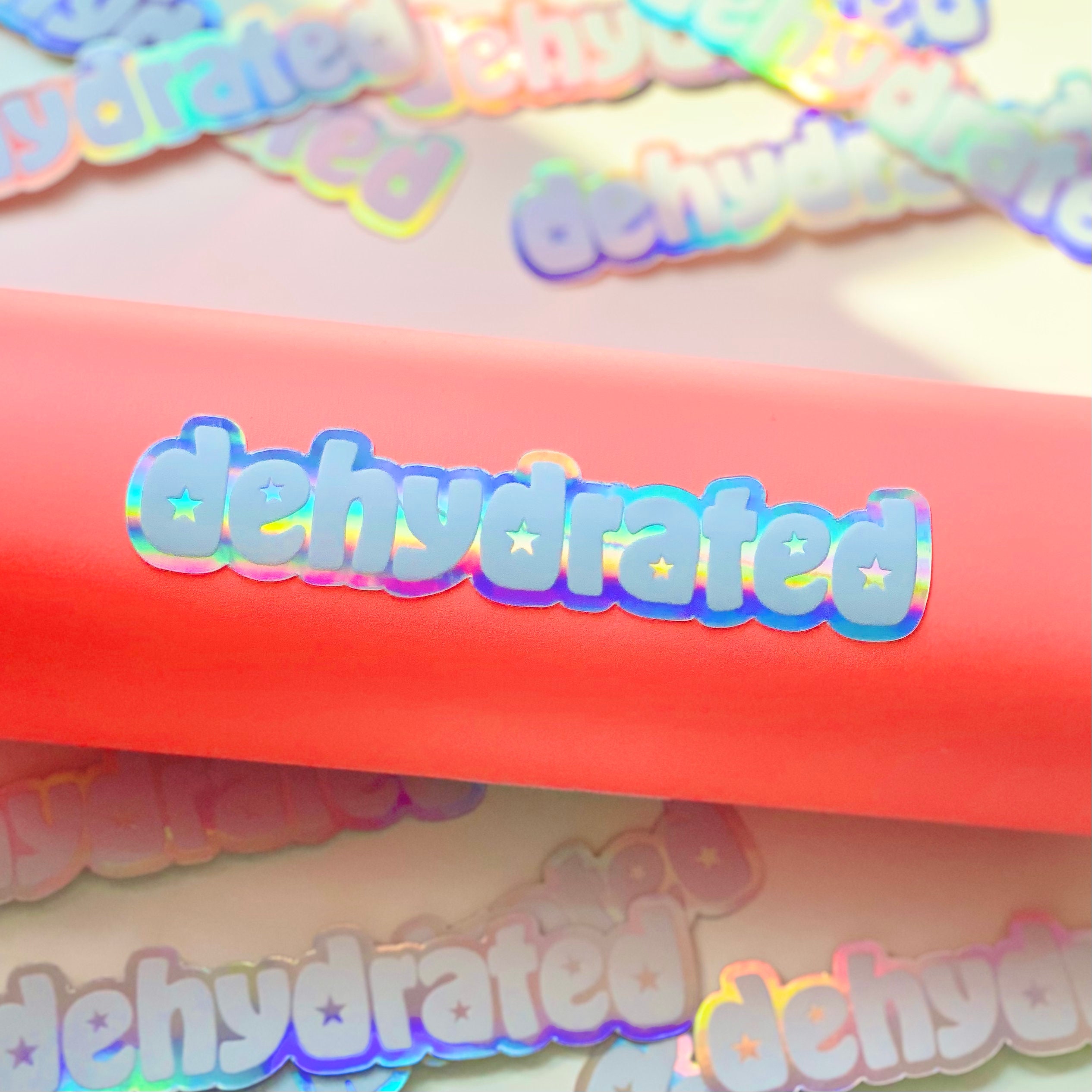 Dehydrated Sticker // Holographic Sticker // Water Sticker ...