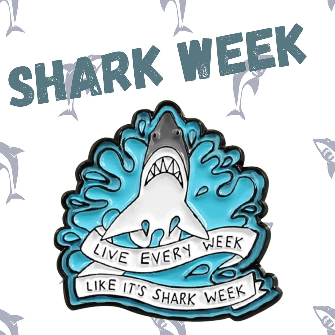 Shark Week Enthusiasts Hard Enamel Pin/ocean Lover Gift/stocking ...