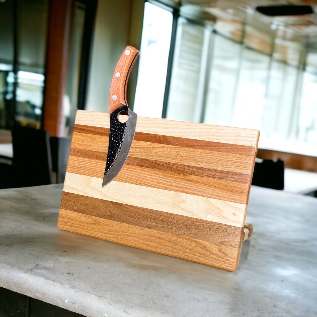 Magnetic Knife Display for Chef Knives Wooden Knife Stand - Etsy