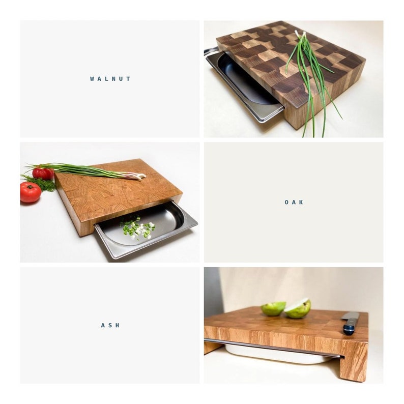 End Grain Board Butcher Block Board End Cutting Board With - Etsy