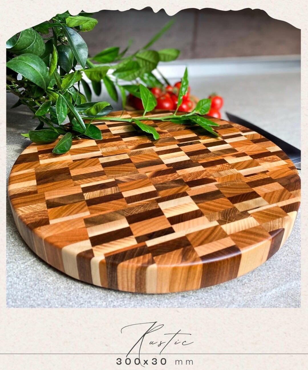 Round End Board | Round Barbecue Board | Wedding Anniversary Gift ...