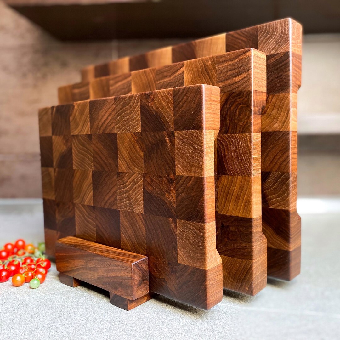 Set of End Boards | End Board Set | End Grain Board | Butcher Block ...