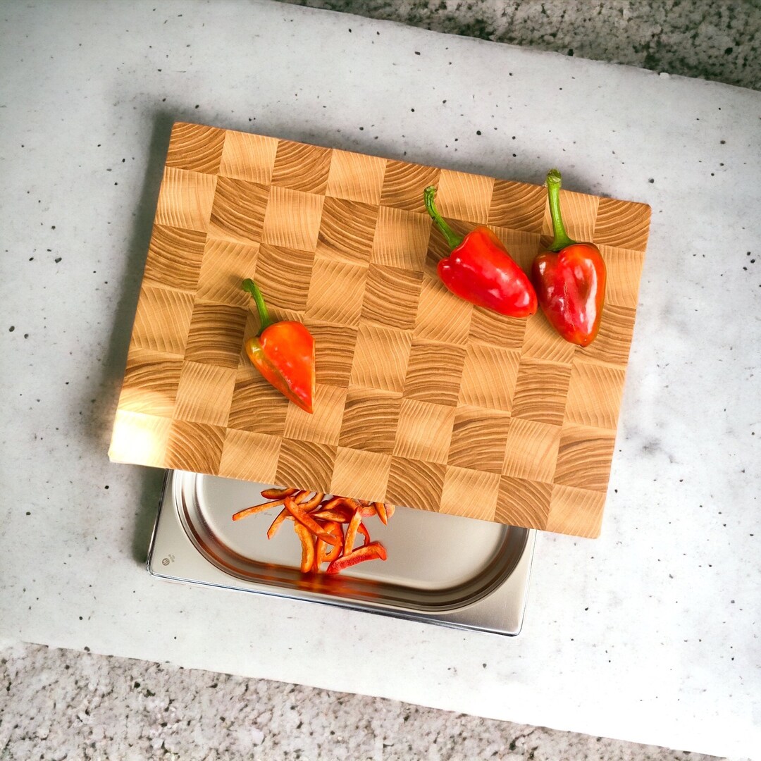 Board With Gastronorm Containers | End Grain Board | Butcher Block ...
