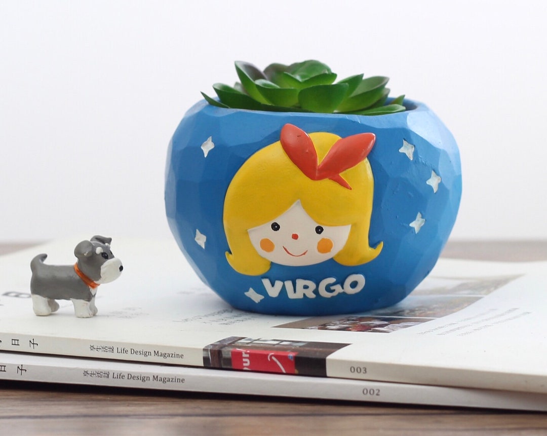 Virgo Gifts, Zodiac Gifts, Astrology Gifts, Cute Planter, Constellation ...