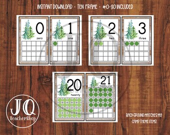 Printable Farm Theme Number Wall Posters Classroom Decor - Etsy
