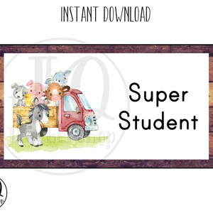 Printable, Farm Theme Behavior Chart, Classroom Behavior Chart ...