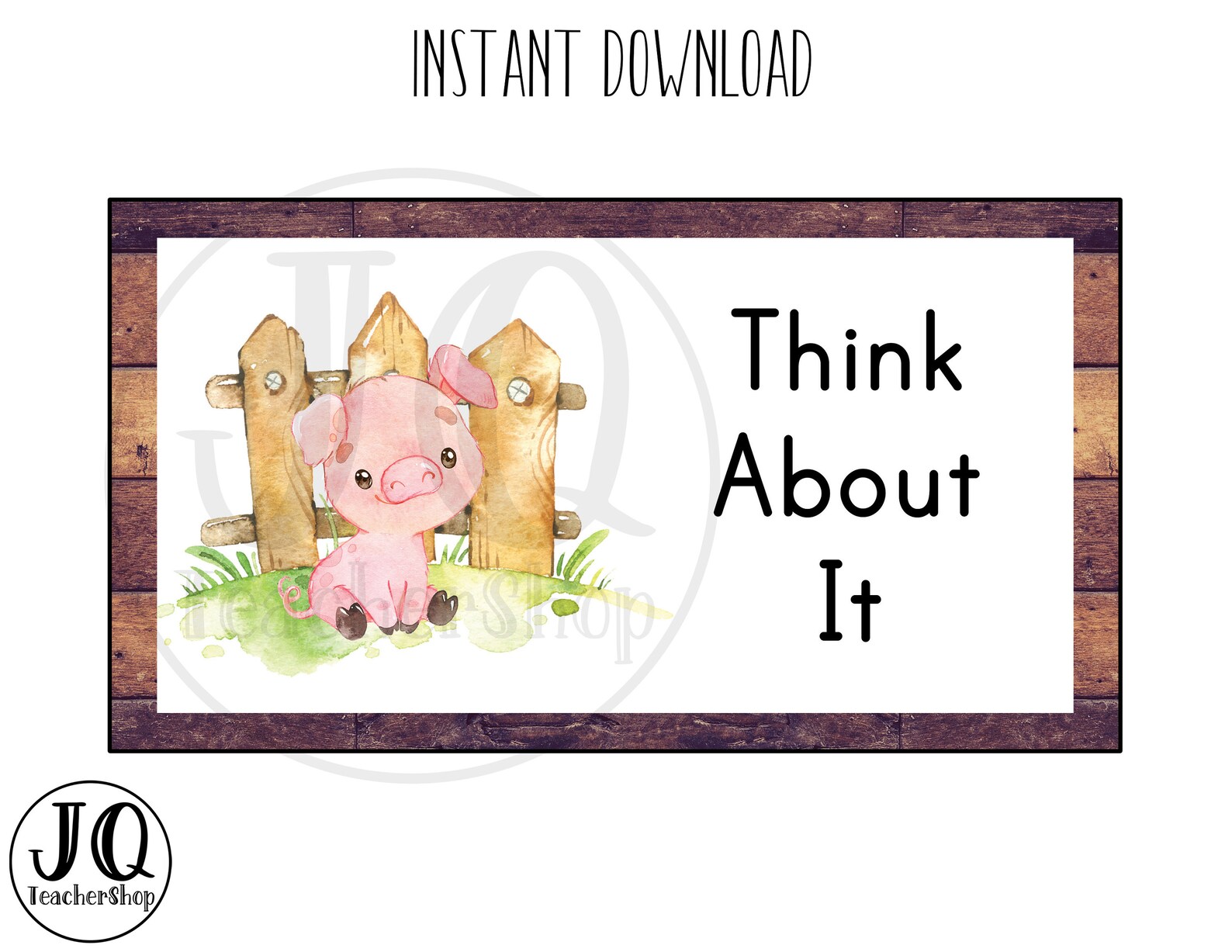 Printable Farm Theme Behavior Chart Classroom Behavior | Etsy