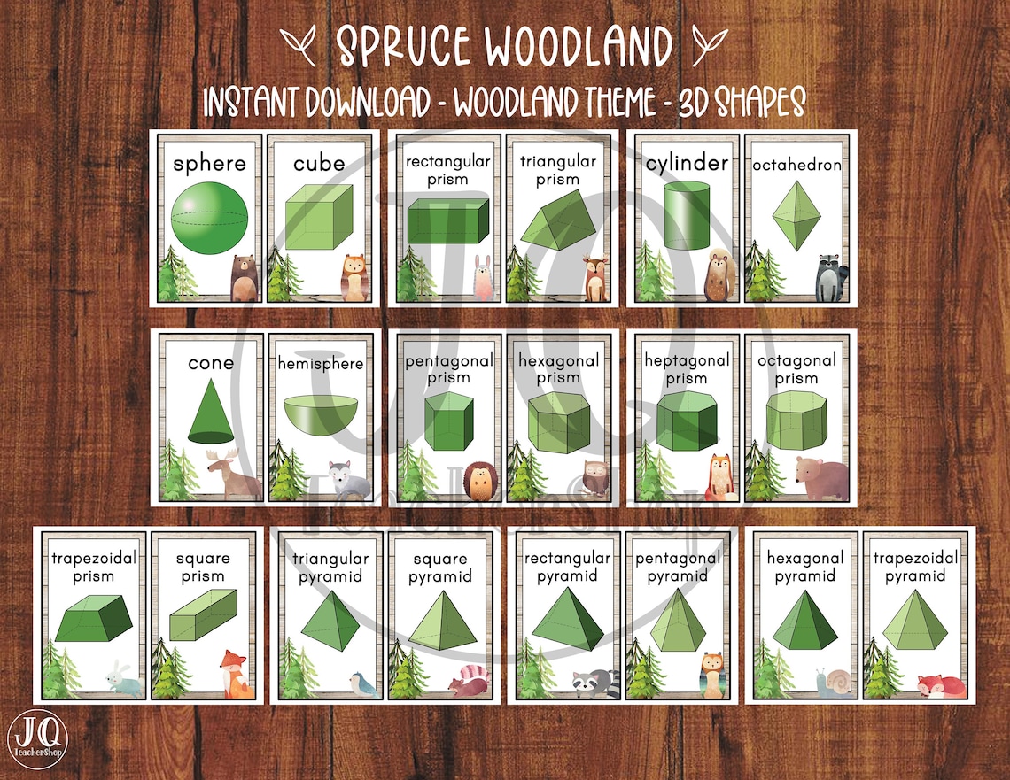 Printable Woodland Theme Classroom, Woodland Classroom Decor, 2d and 3d ...
