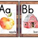 Printable Farm Theme Alphabet Wall Posters Classroom Decor - Etsy