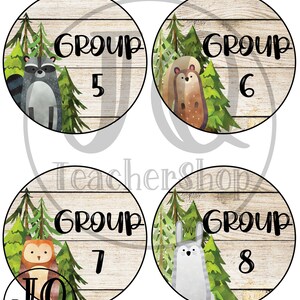 Printable Class Table Signs, Animal Table Labels, Blank Animal Signs ...