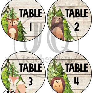 Printable Class Table Signs, Animal Table Labels, Blank Animal Signs ...