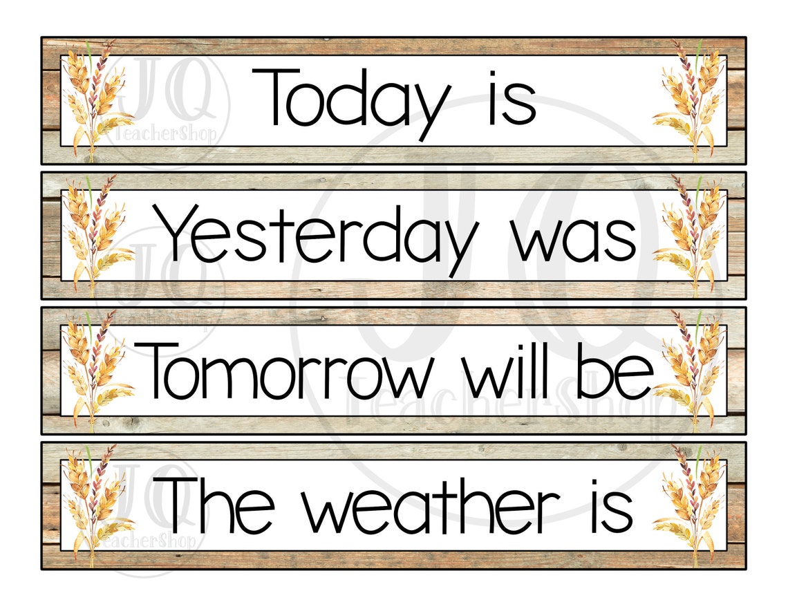 Printable Classroom Calendar Farm Theme Classroom Classroom - Etsy