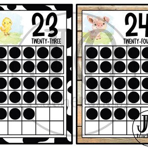 Farm Theme Number Cards: Rustic Oaks Classroom Decor (digital Download ...