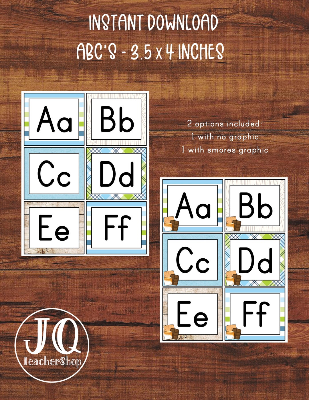 Instant Download, Alphabet Word Wall, Classroom Decor, Camp Theme ...