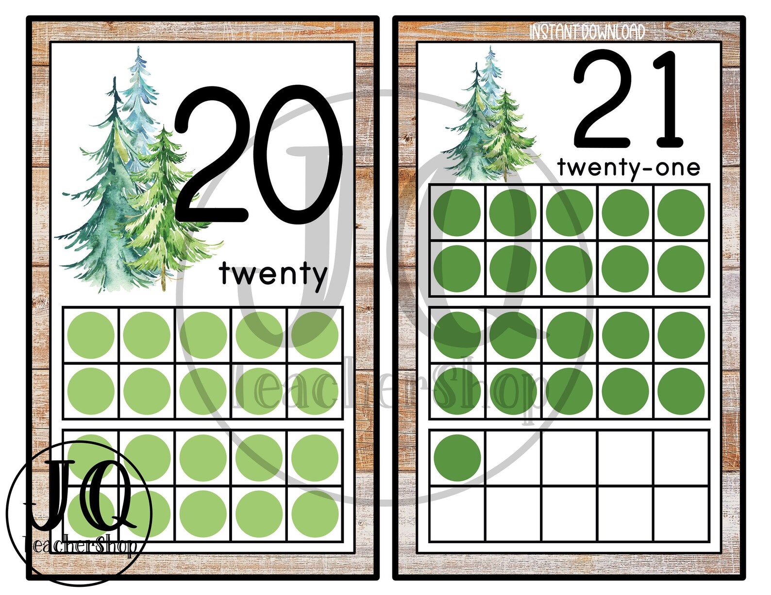 Printable Camp Theme Number Wall Posters, Camping Theme Classroom Decor ...