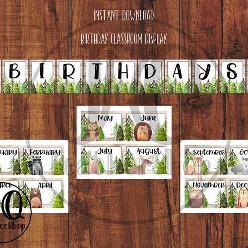 Woodland Theme Classroom Door Display - Etsy