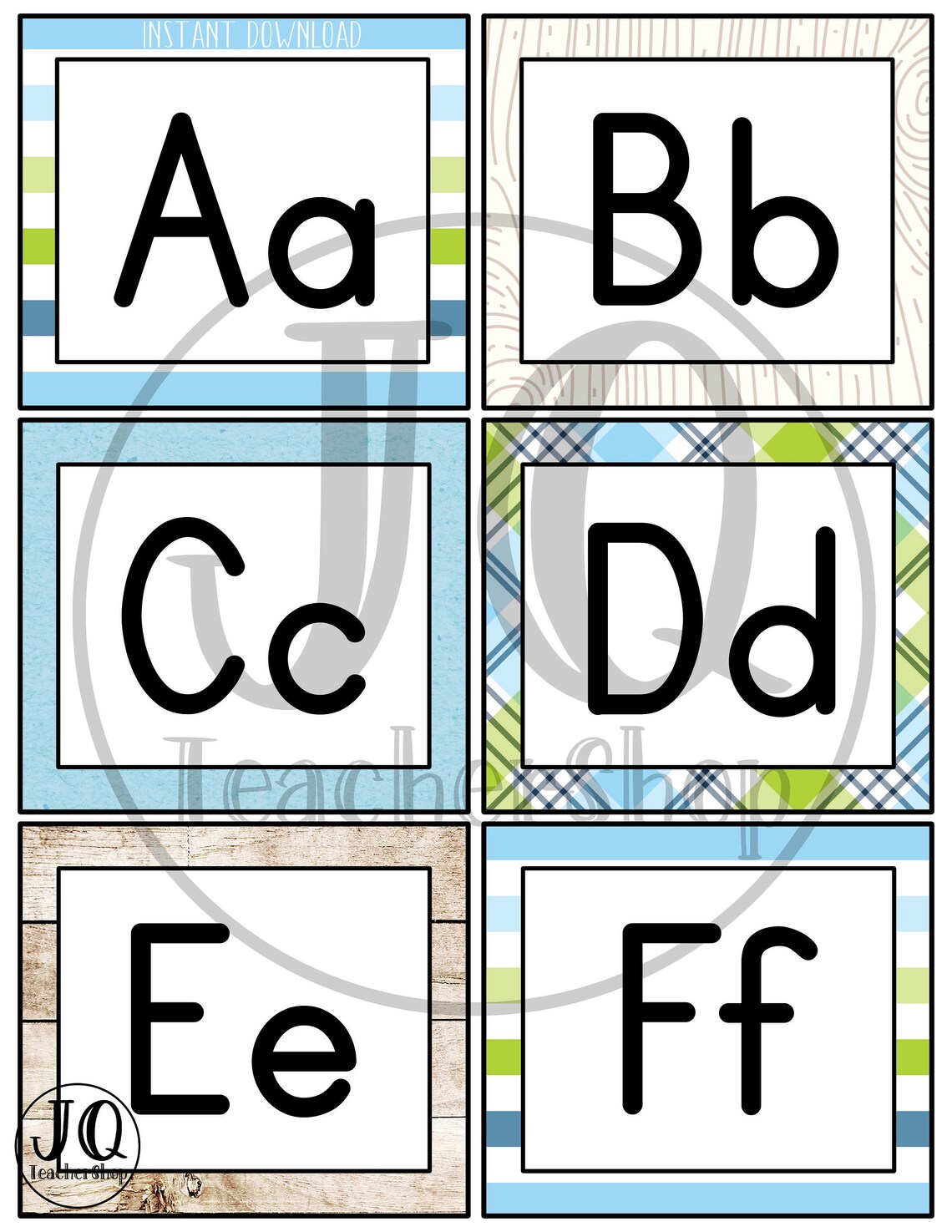 Instant Download, Alphabet Word Wall, Classroom Decor, Camp Theme ...