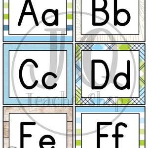 Instant Download, Alphabet Word Wall, Classroom Decor, Camp Theme ...