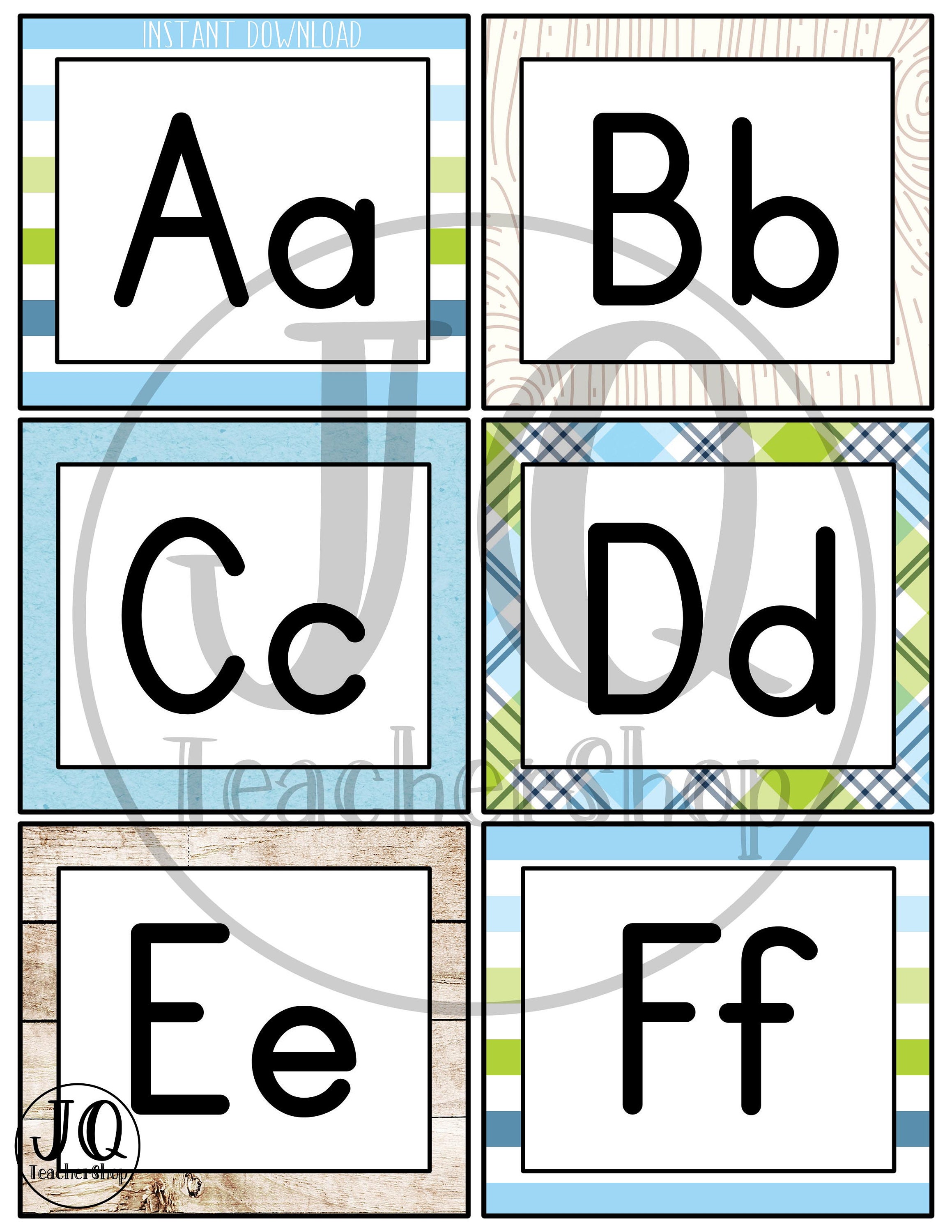 Instant Download, Alphabet Word Wall, Classroom Decor, Camp Theme ...