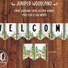 Printable Digital File, Welcome Banner, Woodland Theme Classroom ...