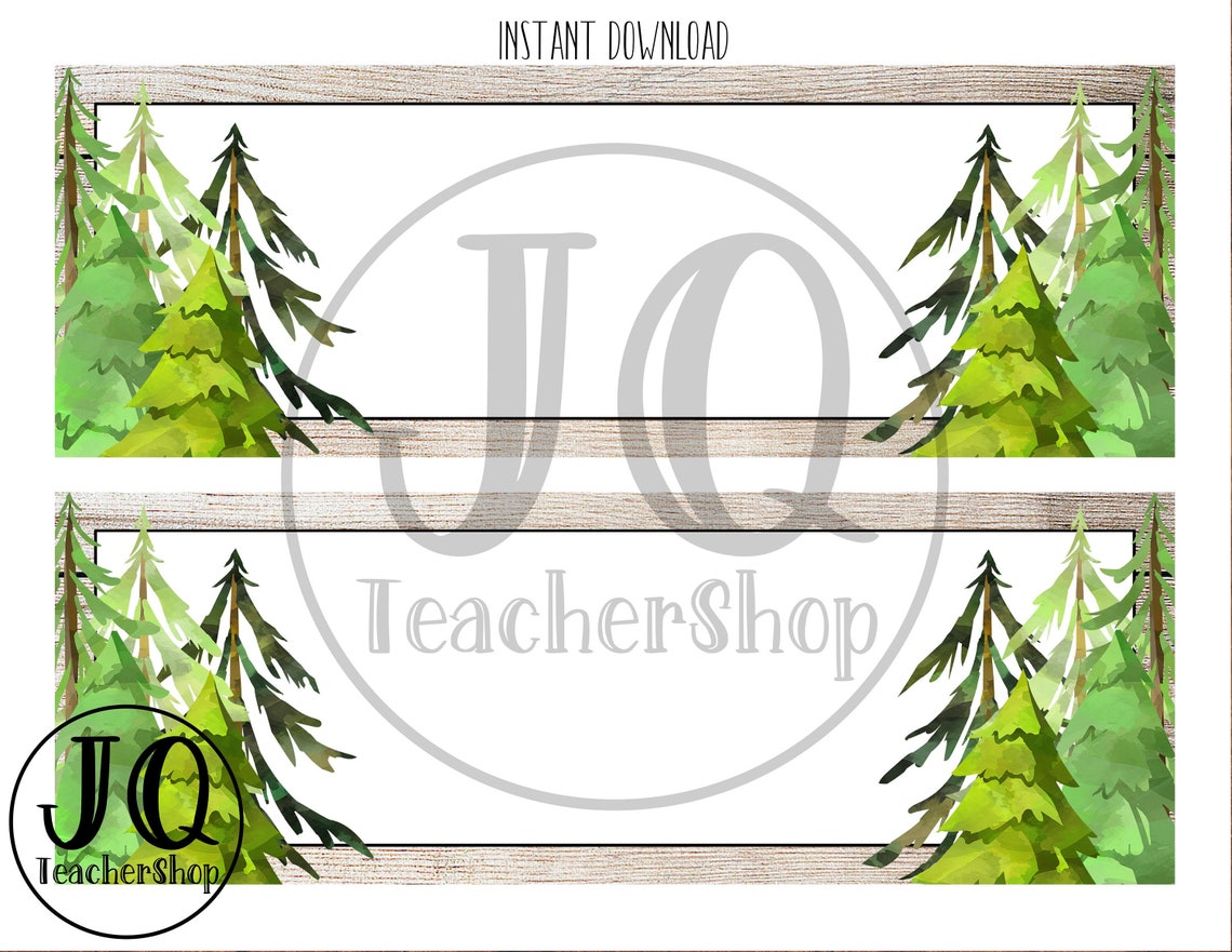 Printable Classroom Labels Woodland Theme Classroom Desk - Etsy Canada
