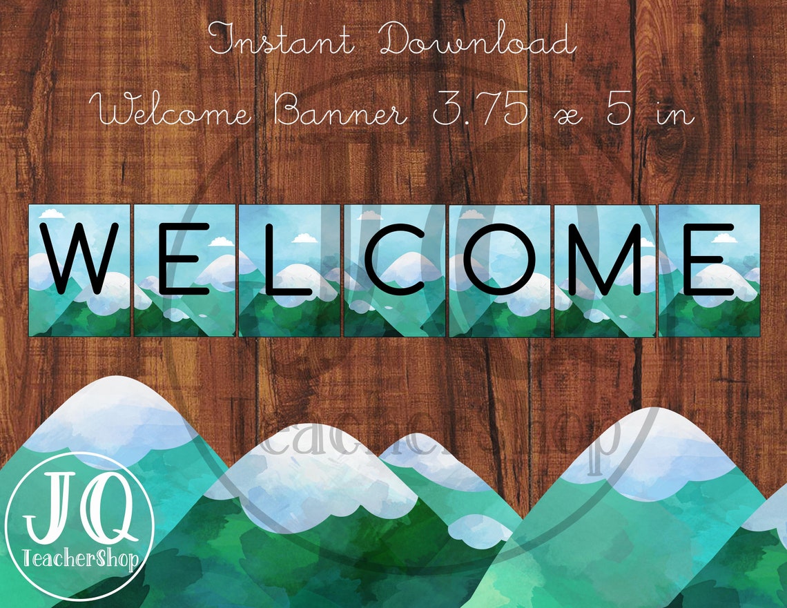Printable Welcome Banner Back to School Banner Small Door - Etsy