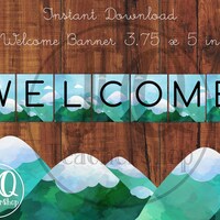 Printable Welcome Banner, Back to School Banner, Small Door Size Banner ...