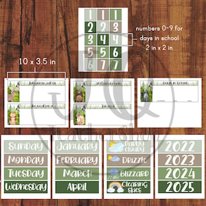 Printable Classroom Calendar, Woodland Theme Classroom Wall Calendar ...