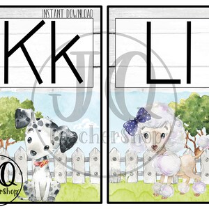 Puppy Alphabet Print, Dog Classroom Decor (digital Download) - Etsy