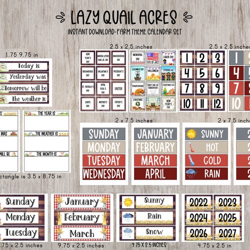 Printable Farm Theme Alphabet Wall Posters Classroom Decor - Etsy