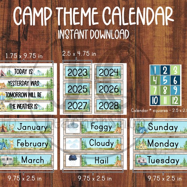 Camping Classroom - Etsy