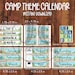 Printable, Classroom Calendar, Camp Theme Classroom, Camp Classroom ...