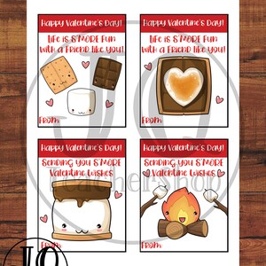 Printable Valentine's Day, Valentine's Day Card, Class Valentine's ...