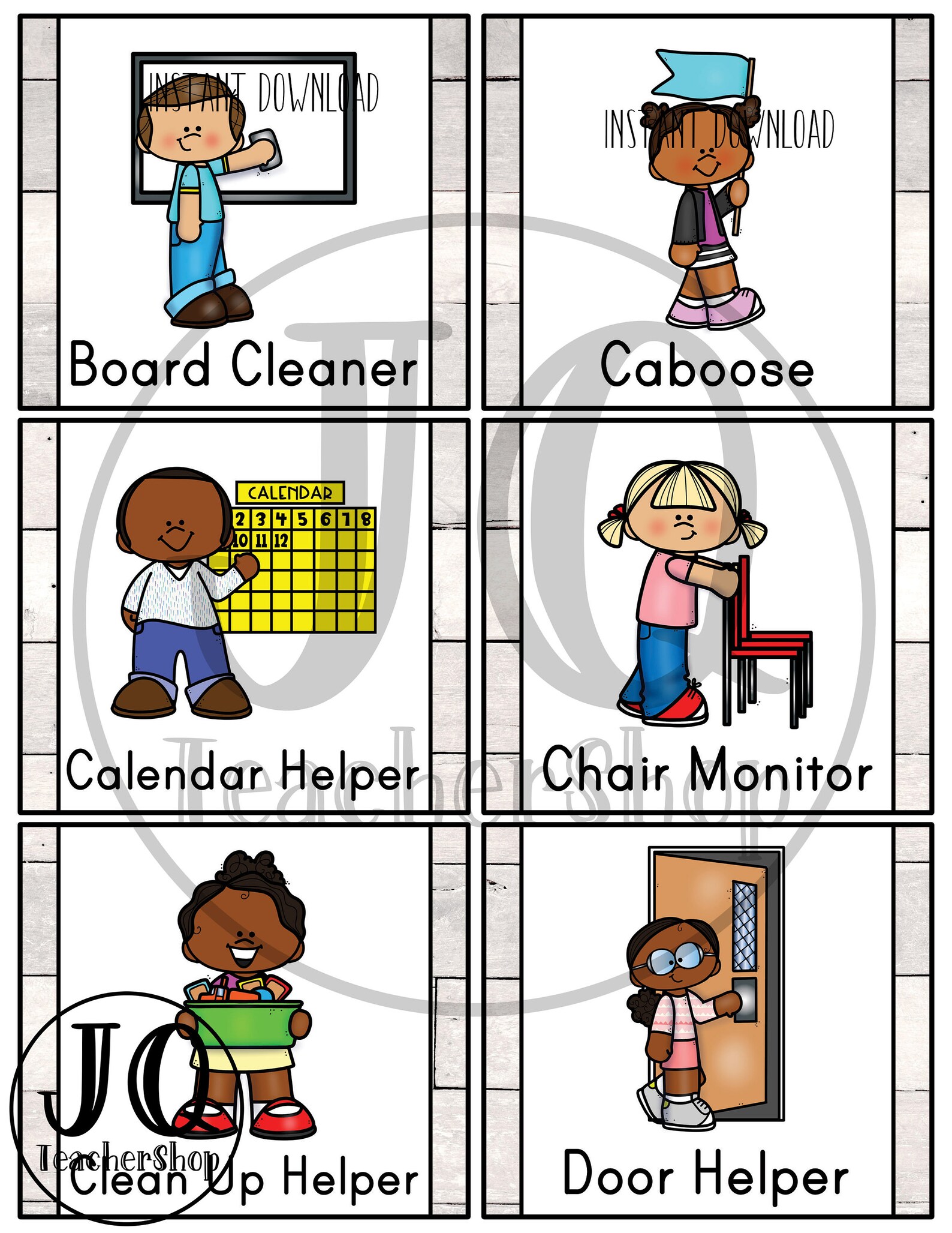 Printable Greenery Theme Classroom Decor Classroom Jobs - Etsy UK