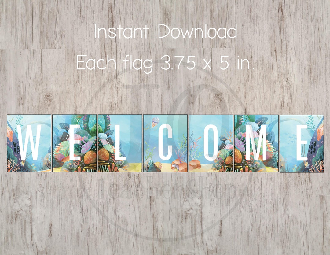 Printable Welcome Banner, Back to School Banner, Small Door Size Banner ...