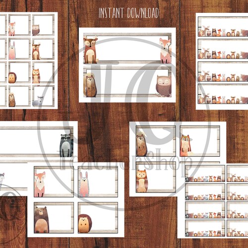 Printable Rainbow Theme Classroom Labels / Editable Name Tags - Etsy