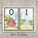 Printable Farm Theme Numbers, Nursery Numbers, Daycare Decor - Etsy