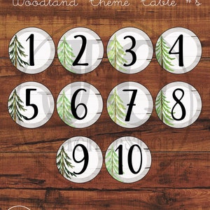 Printable Table Numbers Woodland Classroom Decor Classroom - Etsy