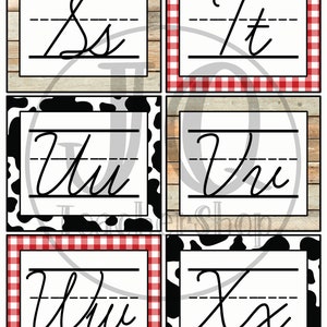 Printable, Alphabet Wall, Classroom Decor, Farm Theme Alphabet, Farm ...