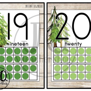 Printable Ten Frames Number Wall Posters, Woodland Classroom Decor ...