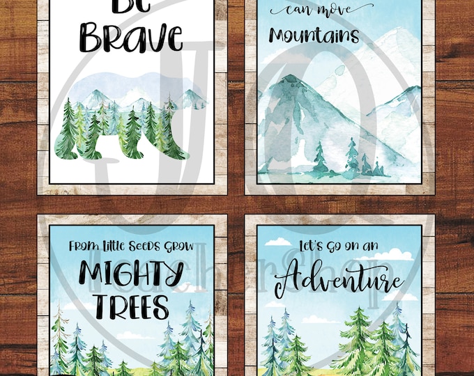 Printable Motivational Posters, Growth Mindset Posters, Camping Theme ...