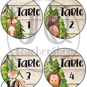 Printable Class Table Signs, Animal Table Labels, Blank Animal Signs ...