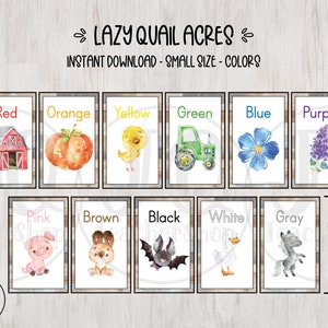 Printable Classroom Calendar, Farm Theme Calendar Set, Classroom Decor ...