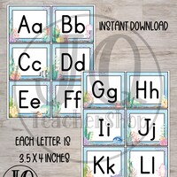 Printable Classroom Calendar, Ocean Theme Classroom, Classroom Decor ...